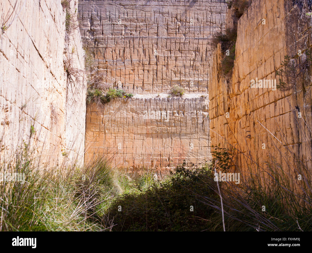 View of the rock cave in Calascibetta. Sicily Stock Photo - Alamy