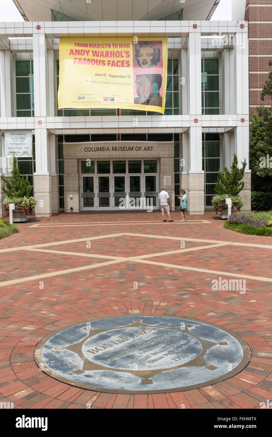 The Columbia Art Museum on Assembly Street in Columbia, SC Stock Photo ...