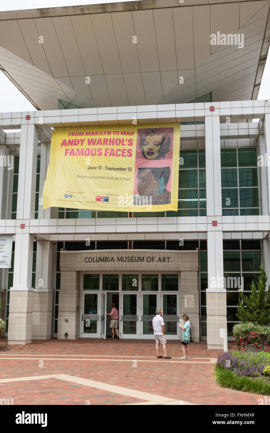 The Columbia Art Museum on Assembly Street in Columbia, SC Stock Photo ...