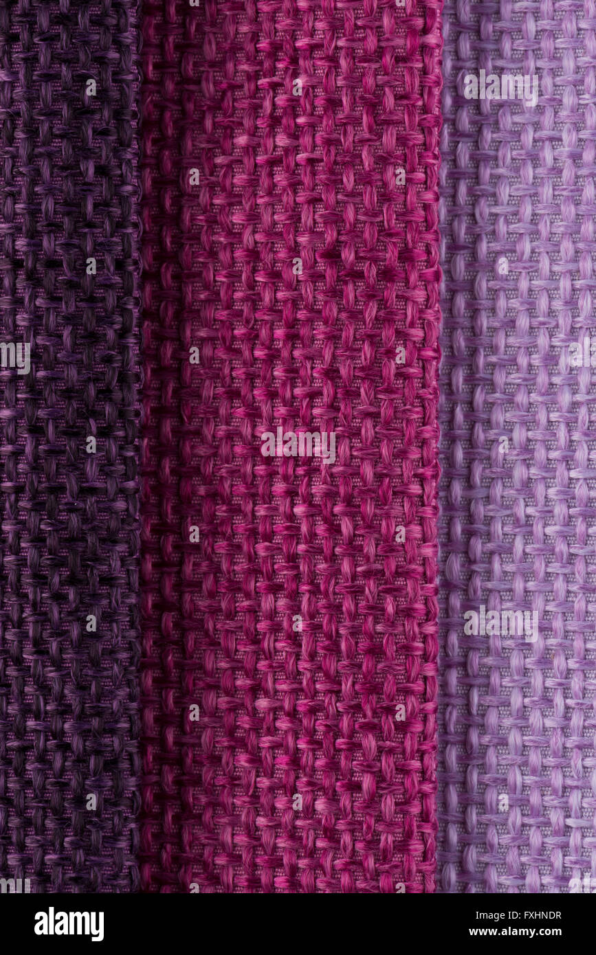 Closeup detail of multi color fabric texture samples Stock Photo - Alamy