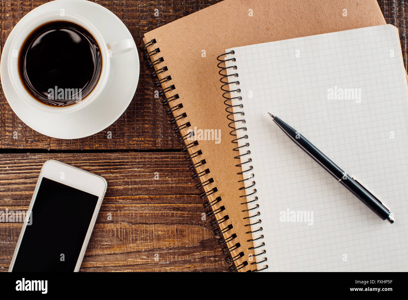 Men's objects on wooden table Stock Photo - Alamy