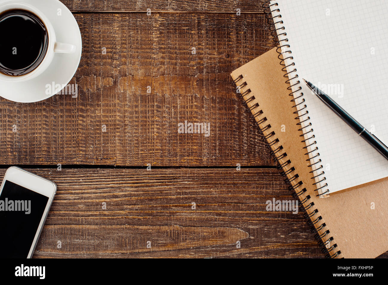 Men's objects on wooden table Stock Photo - Alamy