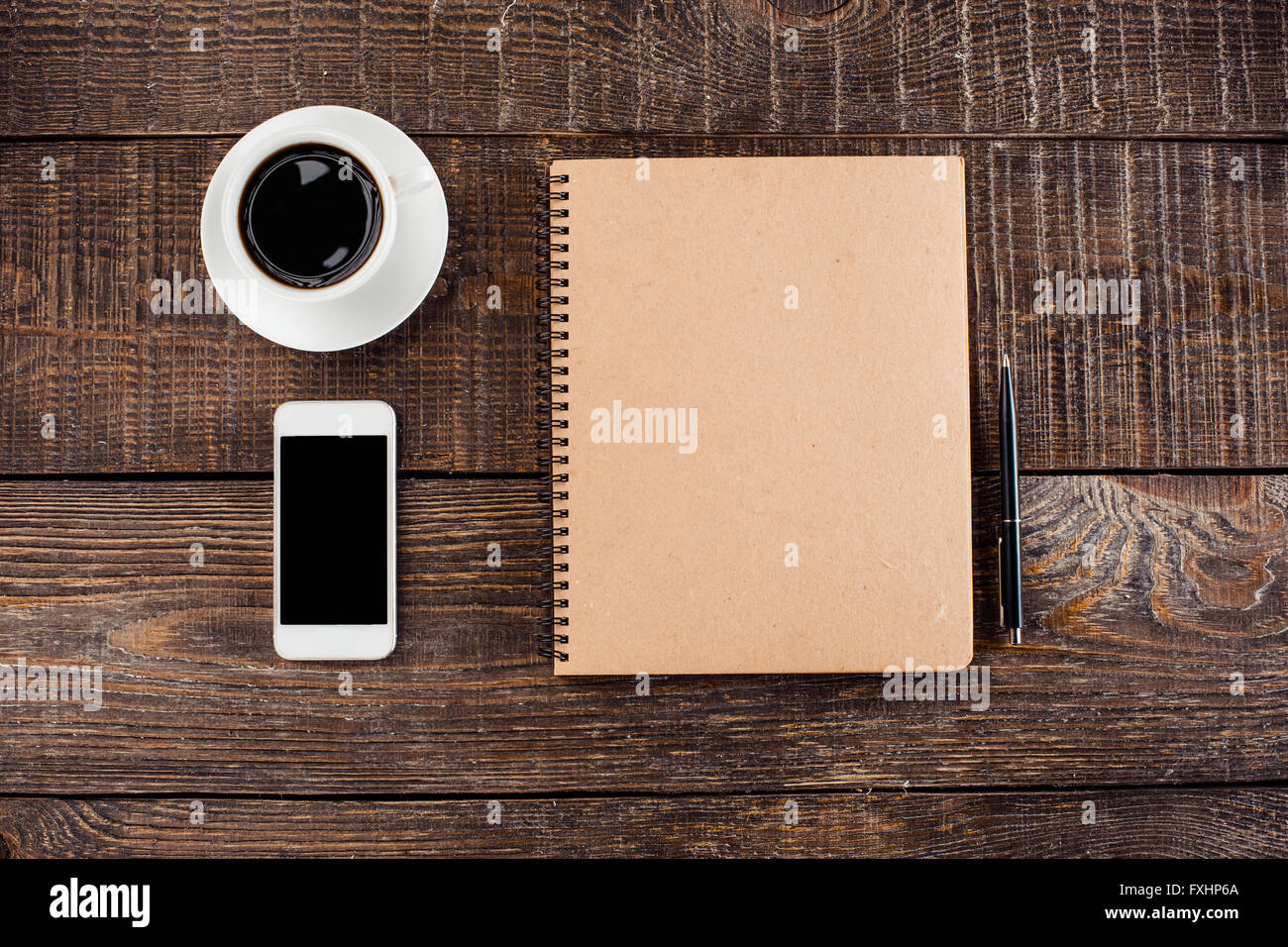 Men's objects on wooden table Stock Photo - Alamy