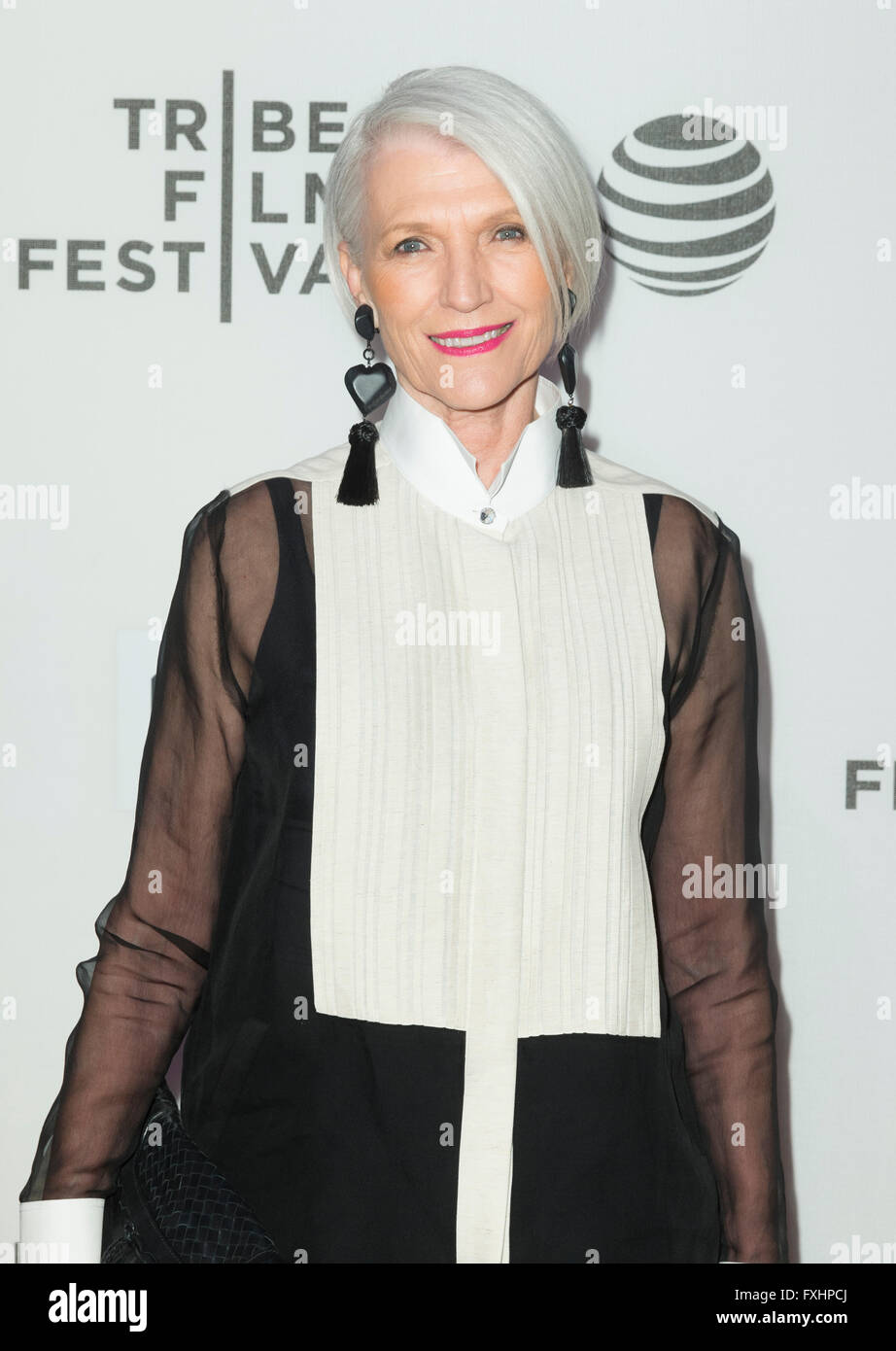 New York, NY USA - April 13, 2016: Maye Musk attends opening night of ...