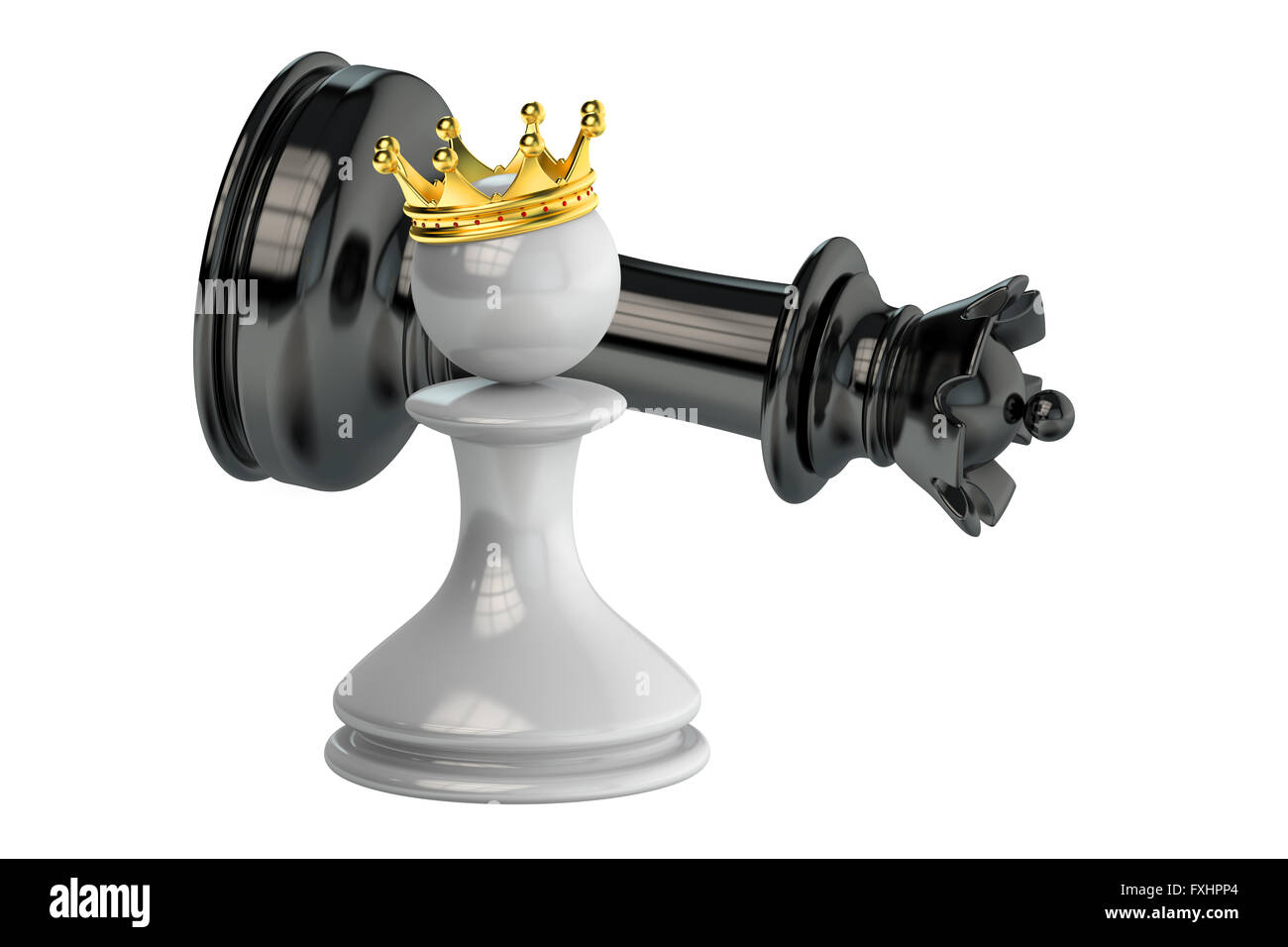 chess, winner concept. 3D rendering Stock Photo - Alamy
