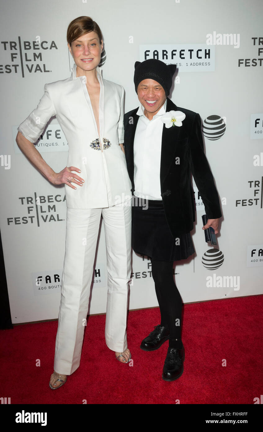New York, NY USA - April 13, 2016: Deborah Fenker and Zang Toi attends ...