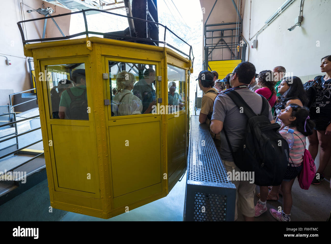 Aeri de Montserrat aerial cable car station to Benedictine abbey Santa ...