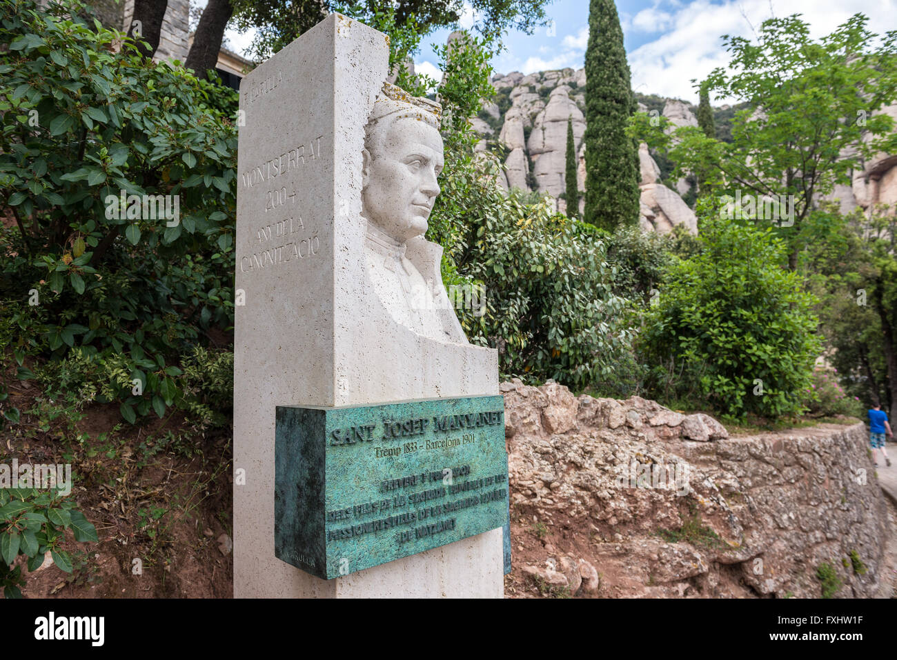 Sant Josep Manyanet (Josep Manyanet i Vives) statue in Benedictine ...