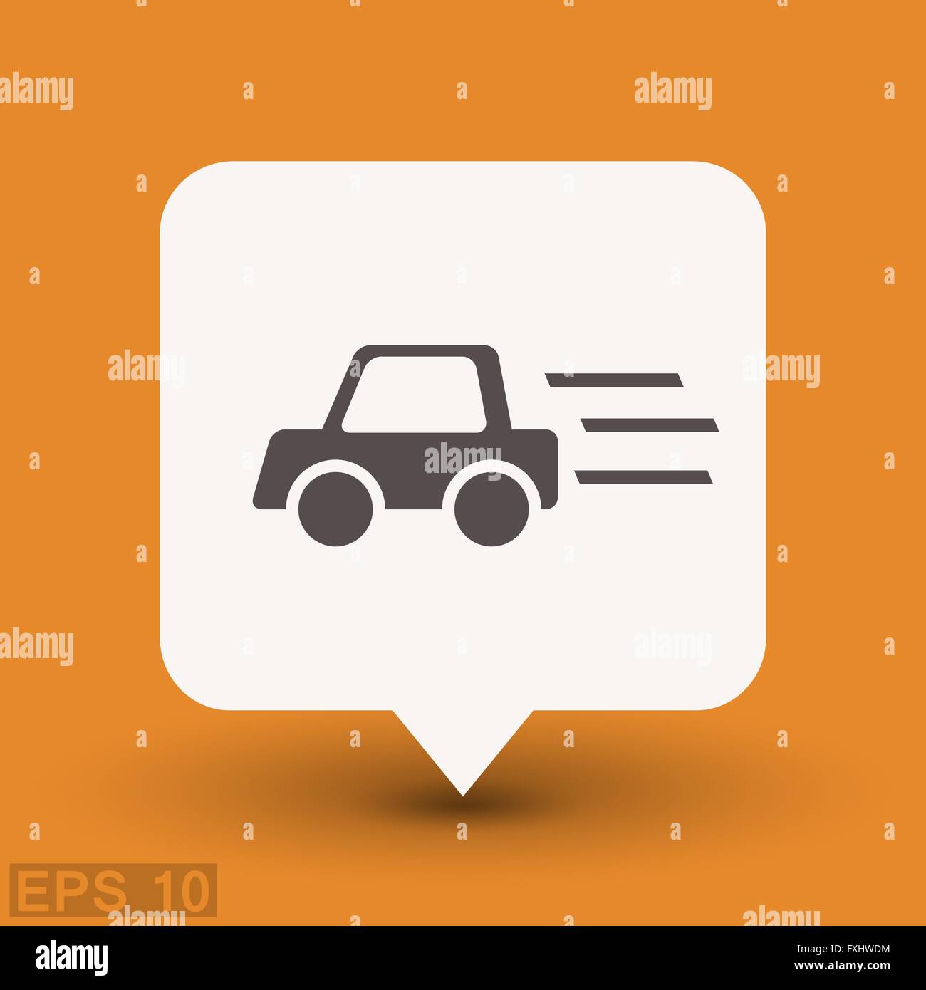 Pictograph of car. Vector concept illustration for design. Eps 10 Stock ...