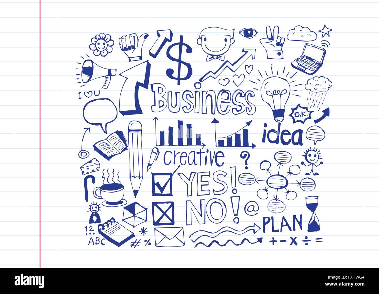 hand doodle Business doodles Stock Vector Image & Art - Alamy