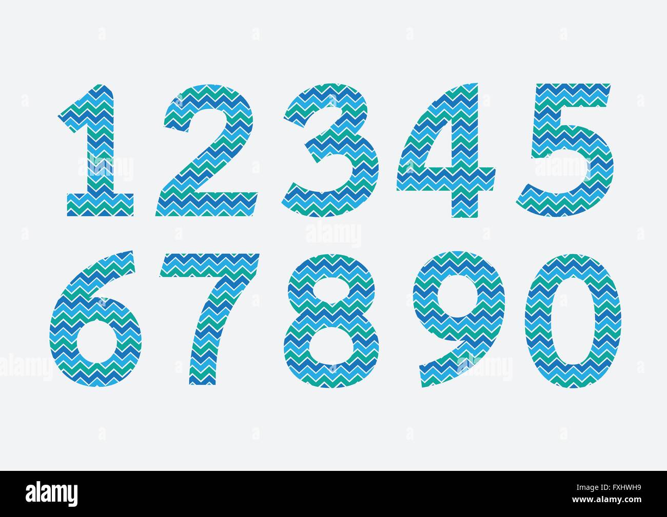 Numbers set in illustration , abstract number Stock Vector Image & Art ...
