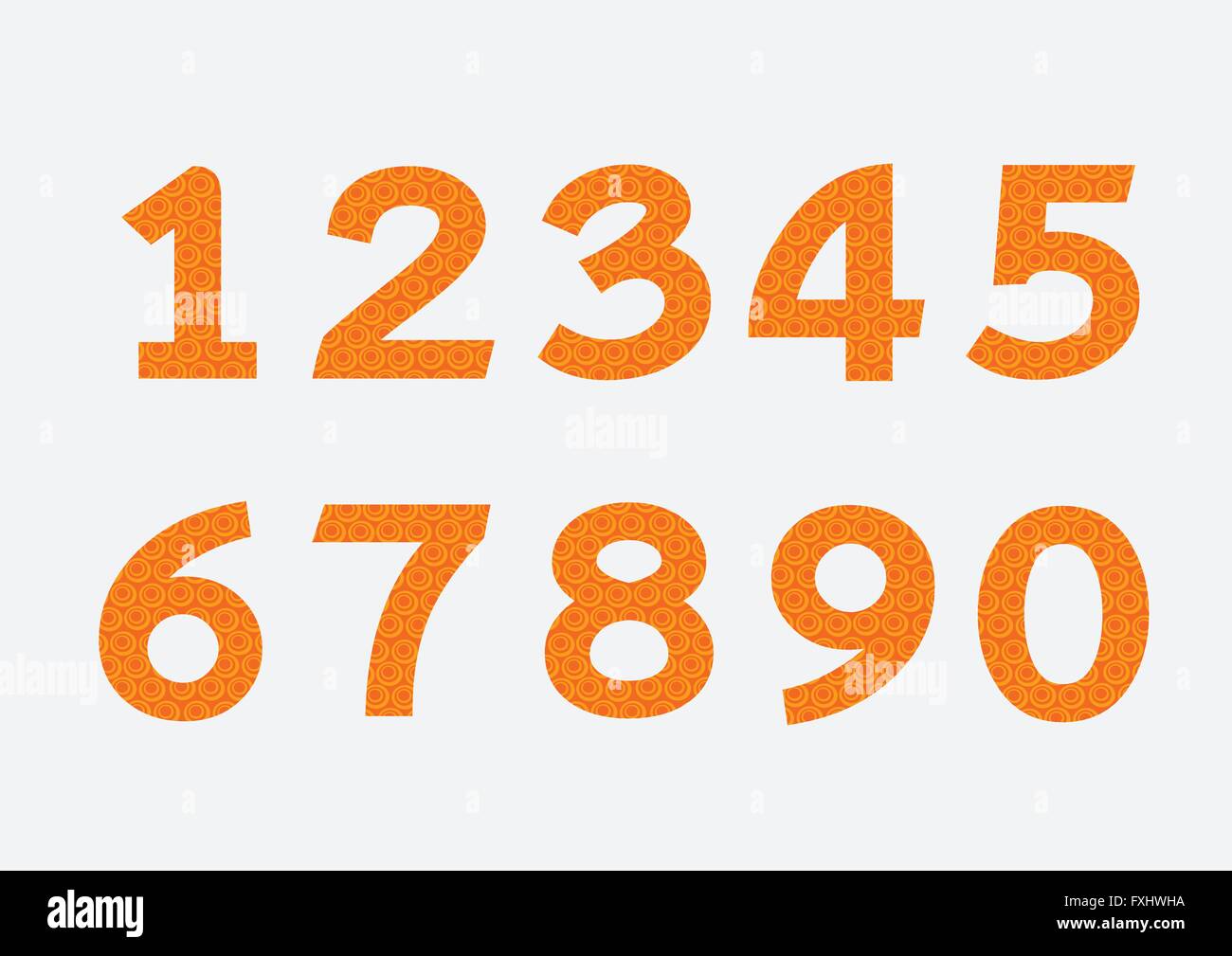 Numbers set in illustration , abstract number Stock Vector Image & Art ...