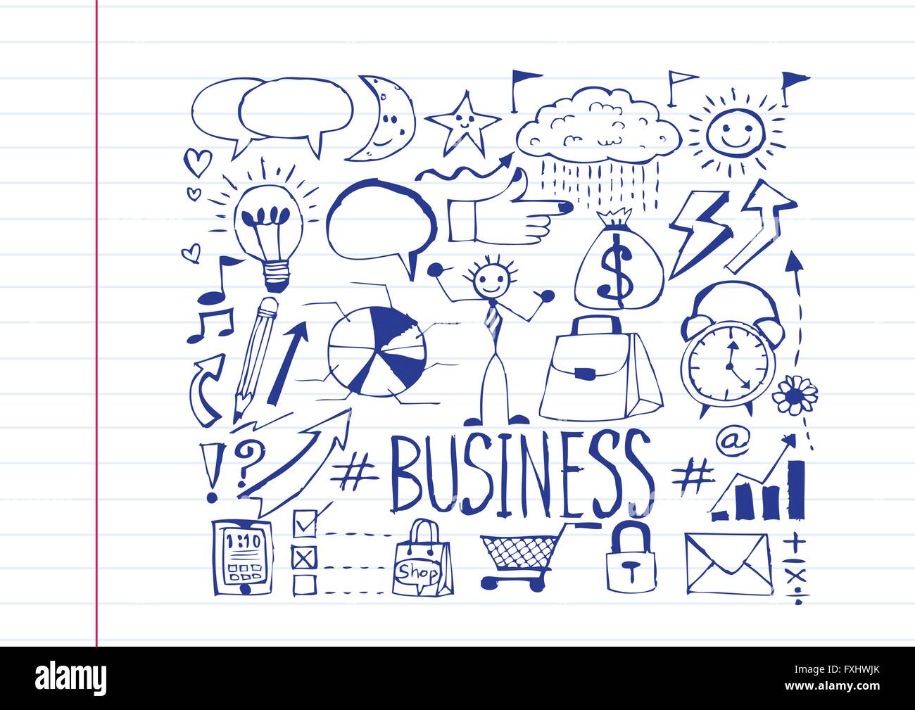 Hand doodle Business doodles Stock Vector Image & Art - Alamy