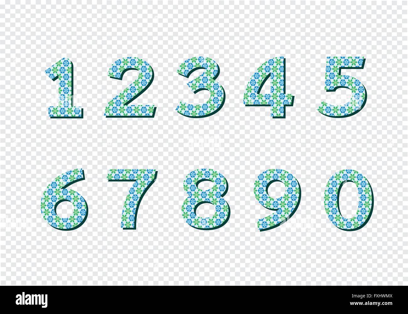 Numbers set. illustration Stock Vector Image & Art - Alamy