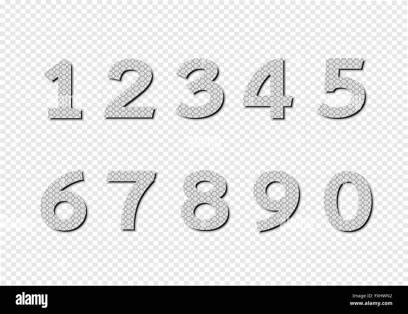 Numbers set. illustration Stock Vector Image & Art - Alamy