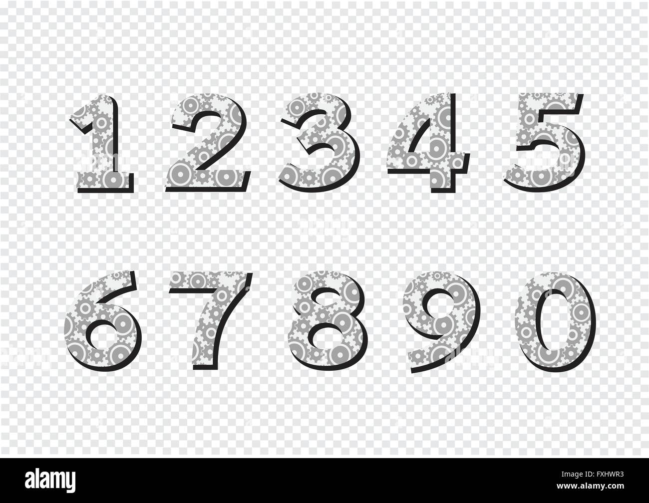 Numbers set. illustration Stock Vector Image & Art - Alamy