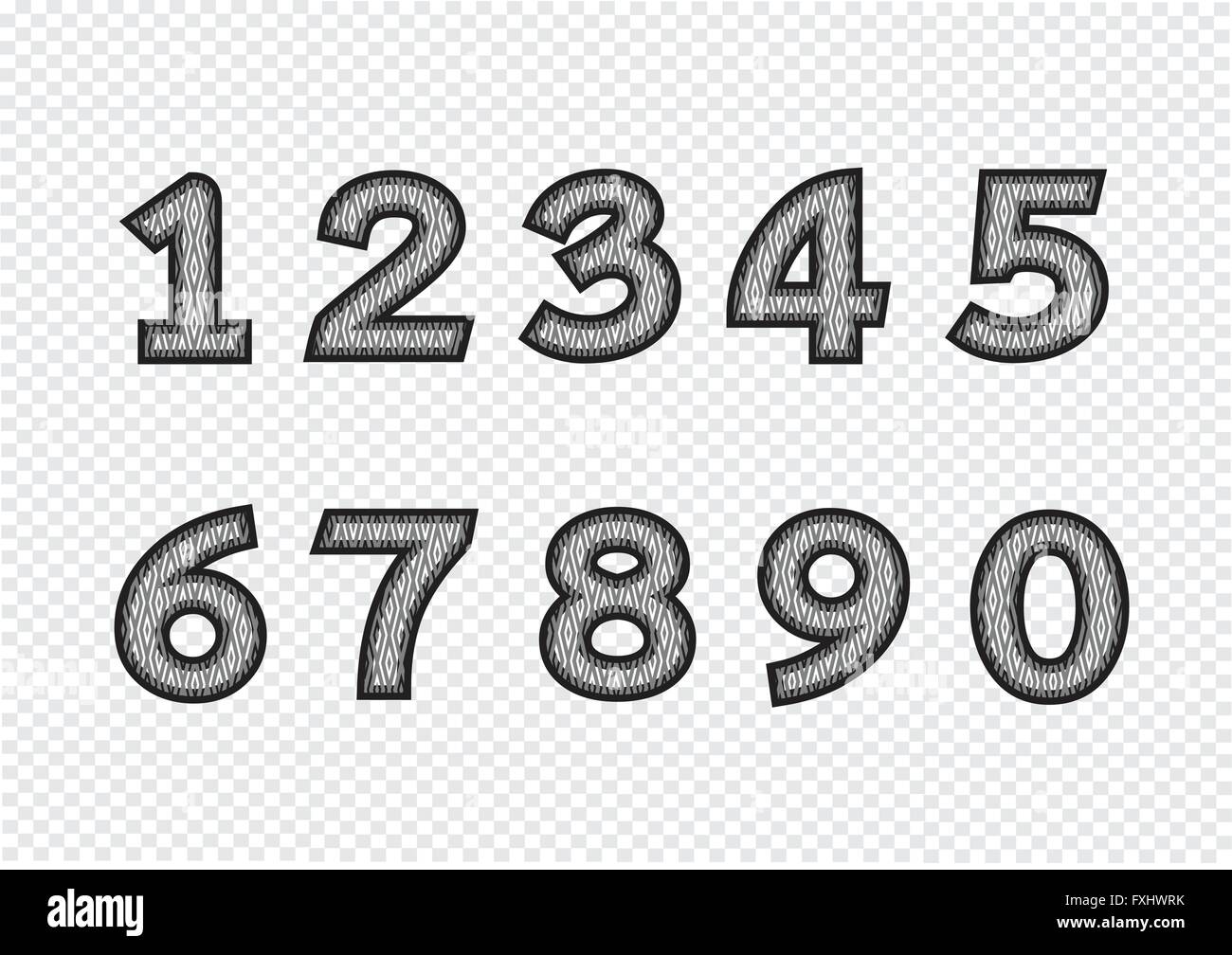 Numbers set. illustration Stock Vector Image & Art - Alamy
