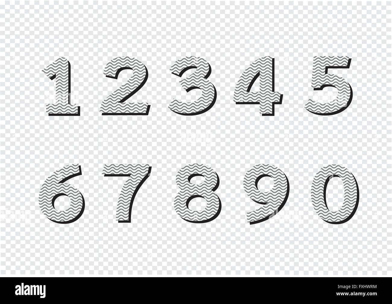 Numbers set. illustration Stock Vector Image & Art - Alamy