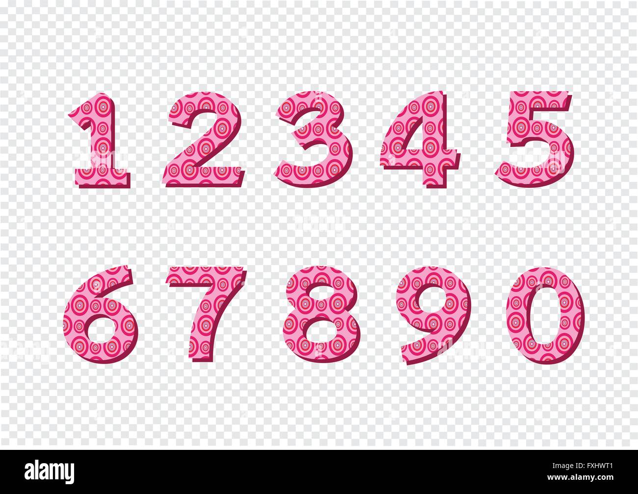 Numbers set. illustration Stock Vector Image & Art - Alamy