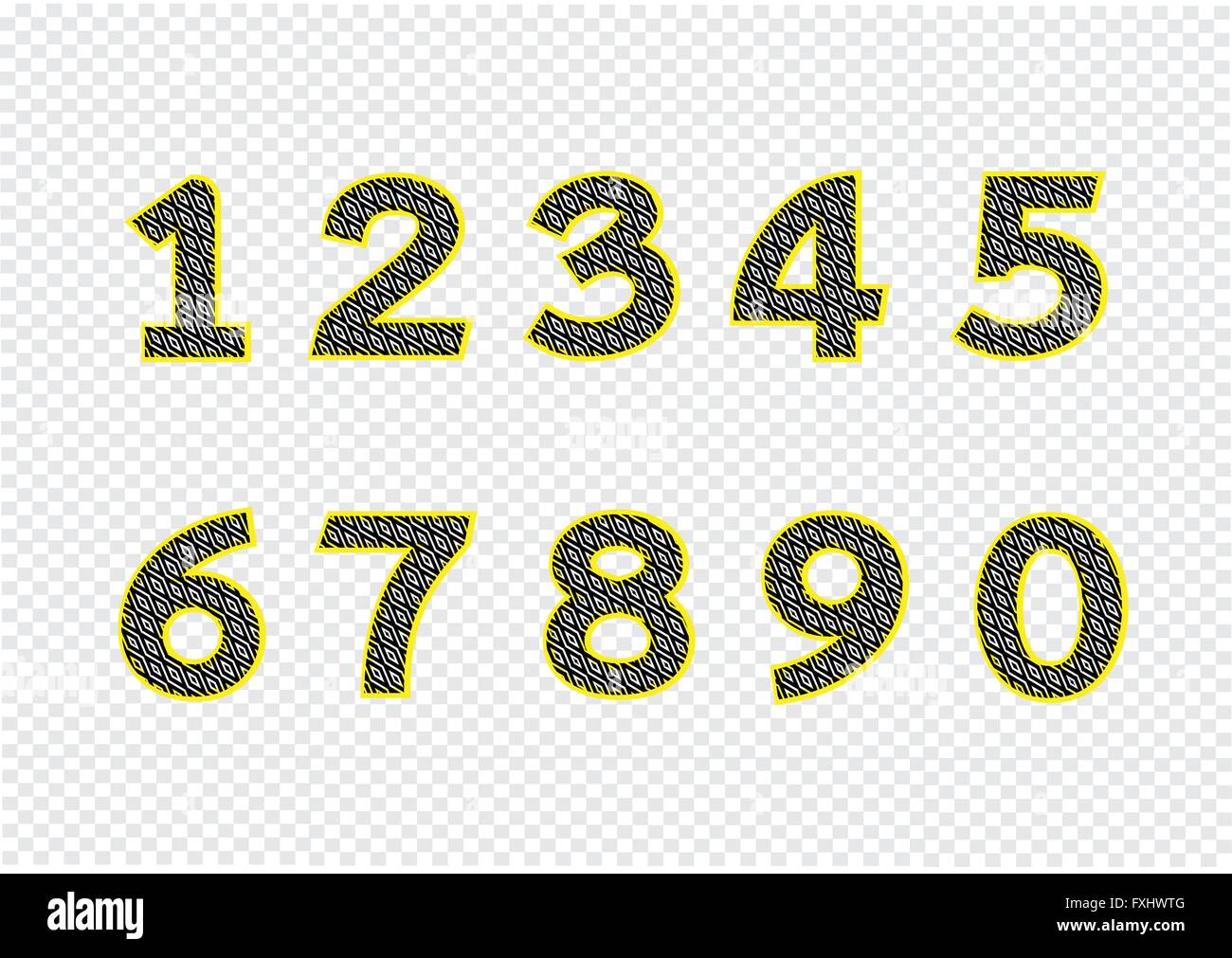 Numbers set. illustration Stock Vector Image & Art - Alamy