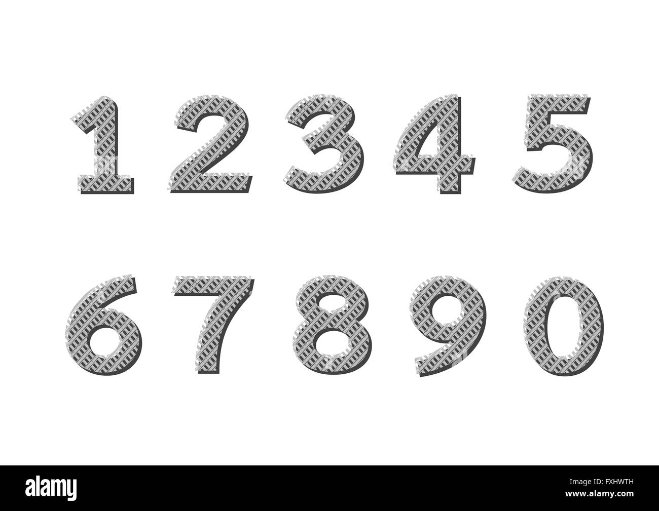 Numbers set. illustration Stock Vector Image & Art - Alamy