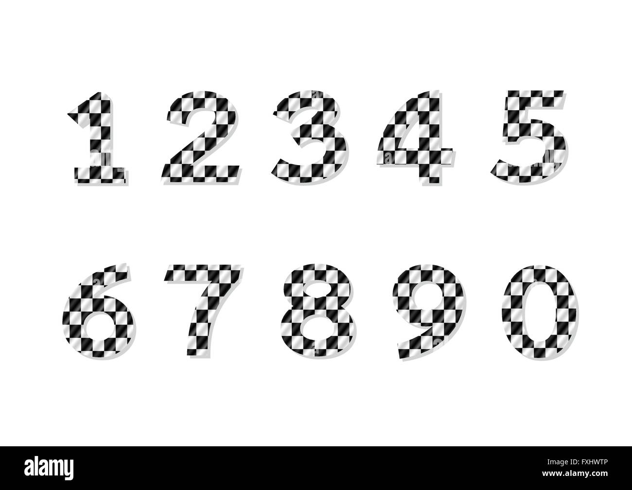 Numbers Set. Illustration Stock Vector Image & Art - Alamy