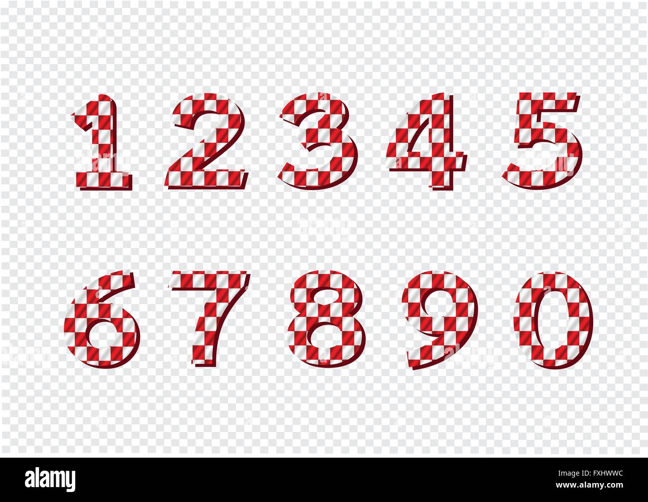 Numbers set. illustration Stock Vector Image & Art - Alamy