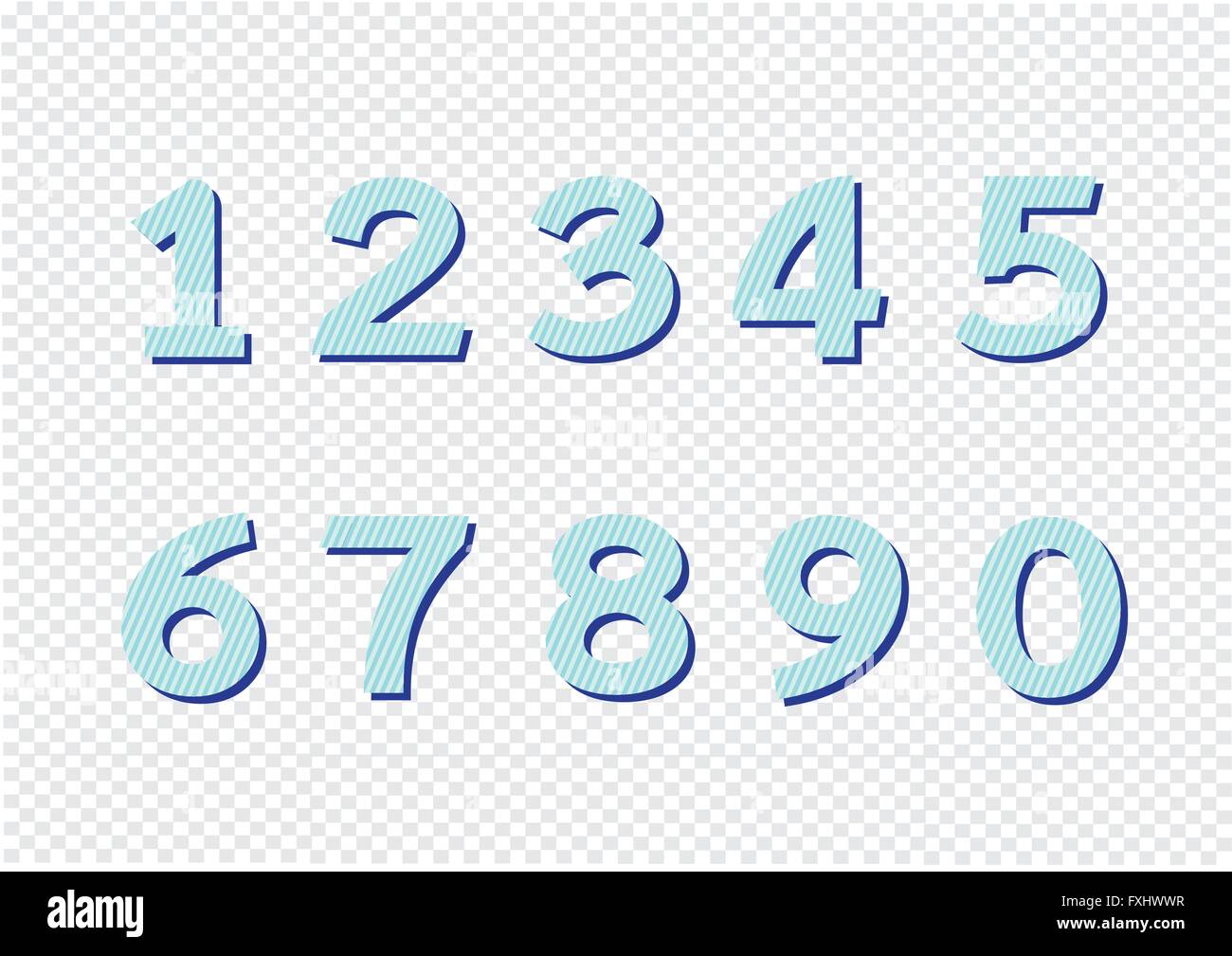 Numbers set. illustration Stock Vector Image & Art - Alamy