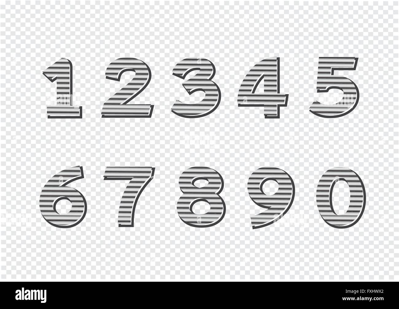 Numbers set. illustration Stock Vector Image & Art - Alamy