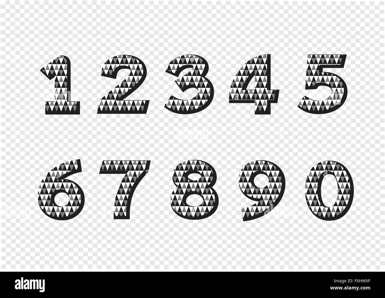 Numbers set. illustration Stock Vector Image & Art - Alamy