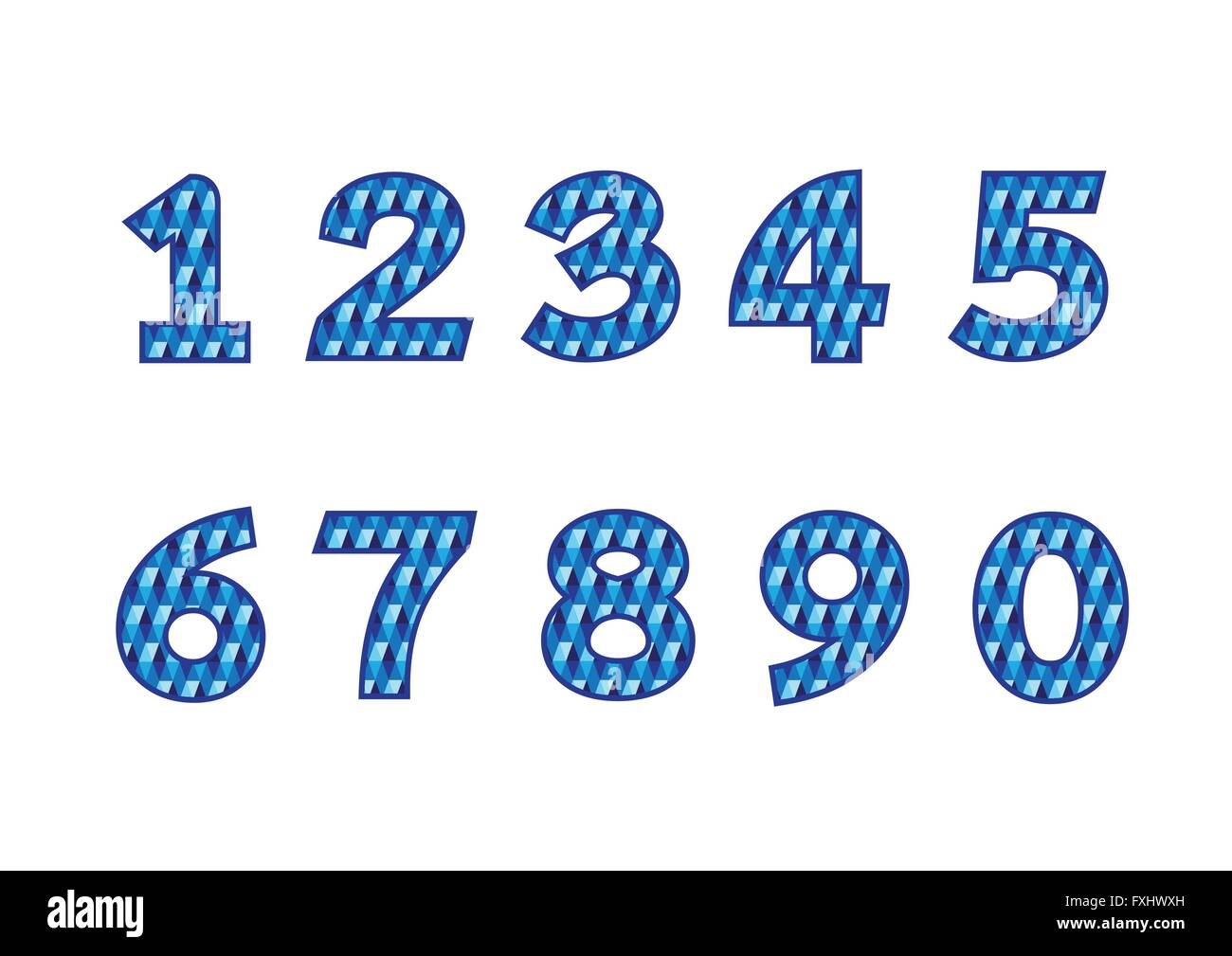 Numbers set. illustration Stock Vector Image & Art - Alamy