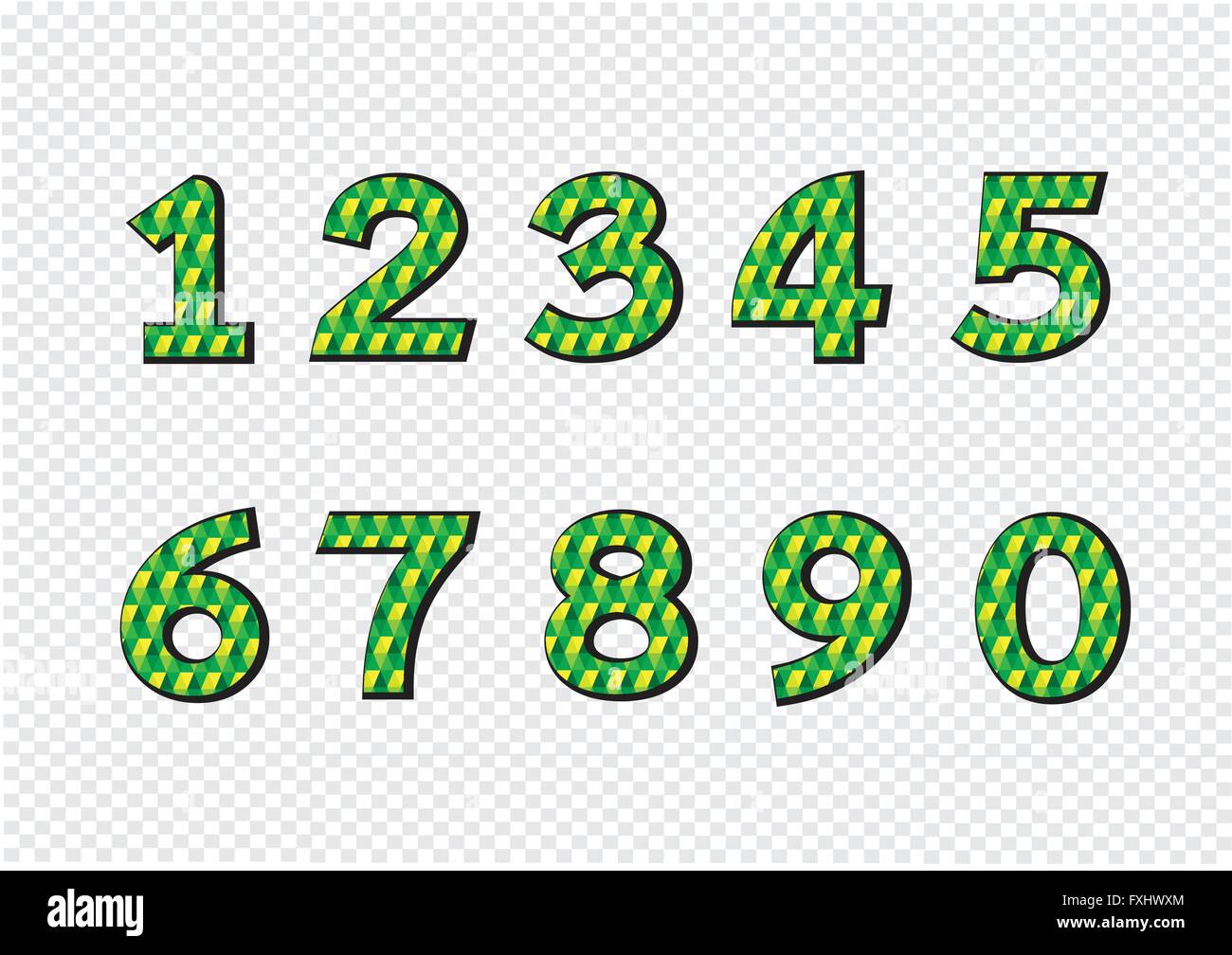 Numbers set. illustration Stock Vector Image & Art - Alamy