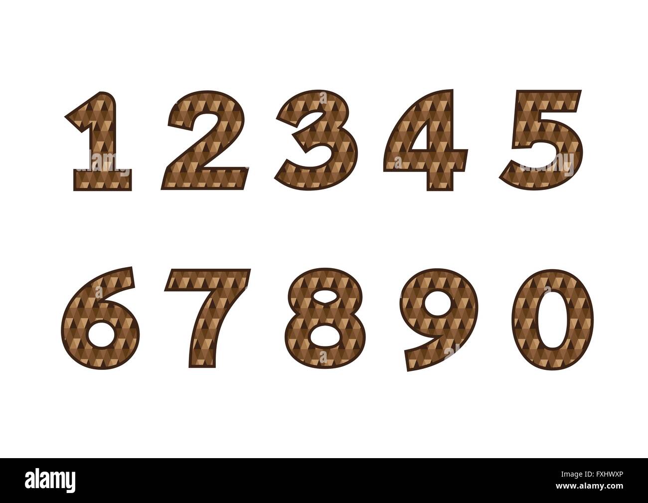 Numbers set. illustration Stock Vector Image & Art - Alamy