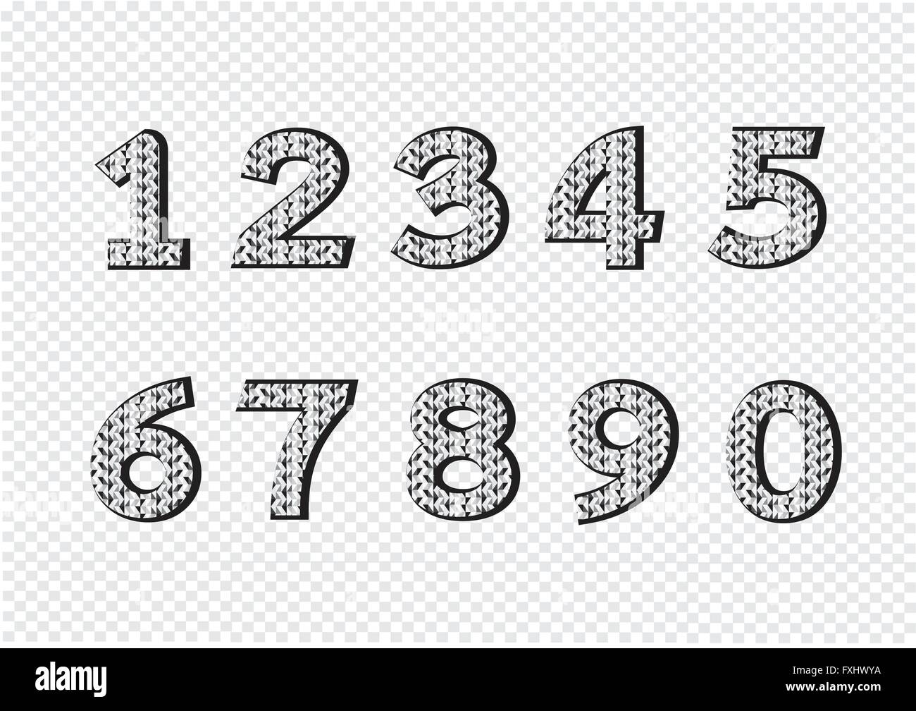 Numbers set. illustration Stock Vector Image & Art - Alamy