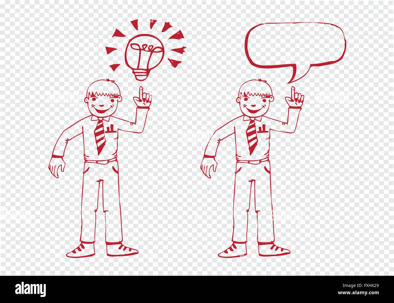 Businessman think idea Stock Vector Image & Art - Alamy