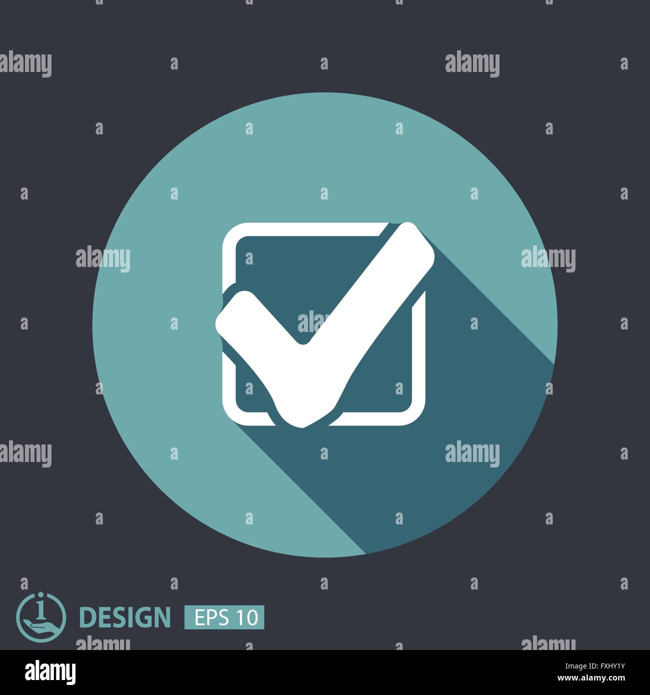 Pictograph of check mark Stock Vector Image & Art - Alamy