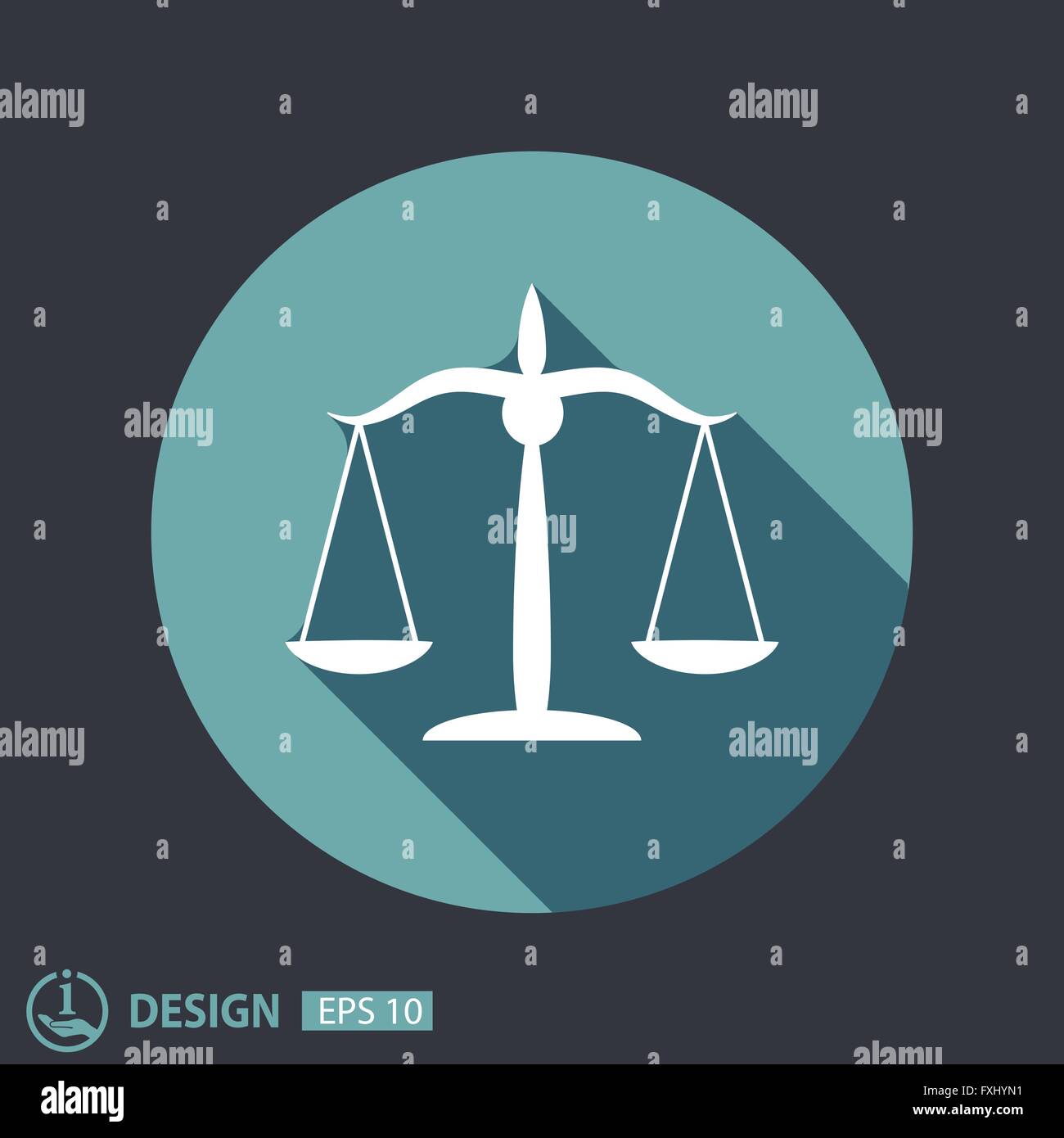Pictograph of justice scales Stock Vector Image & Art - Alamy
