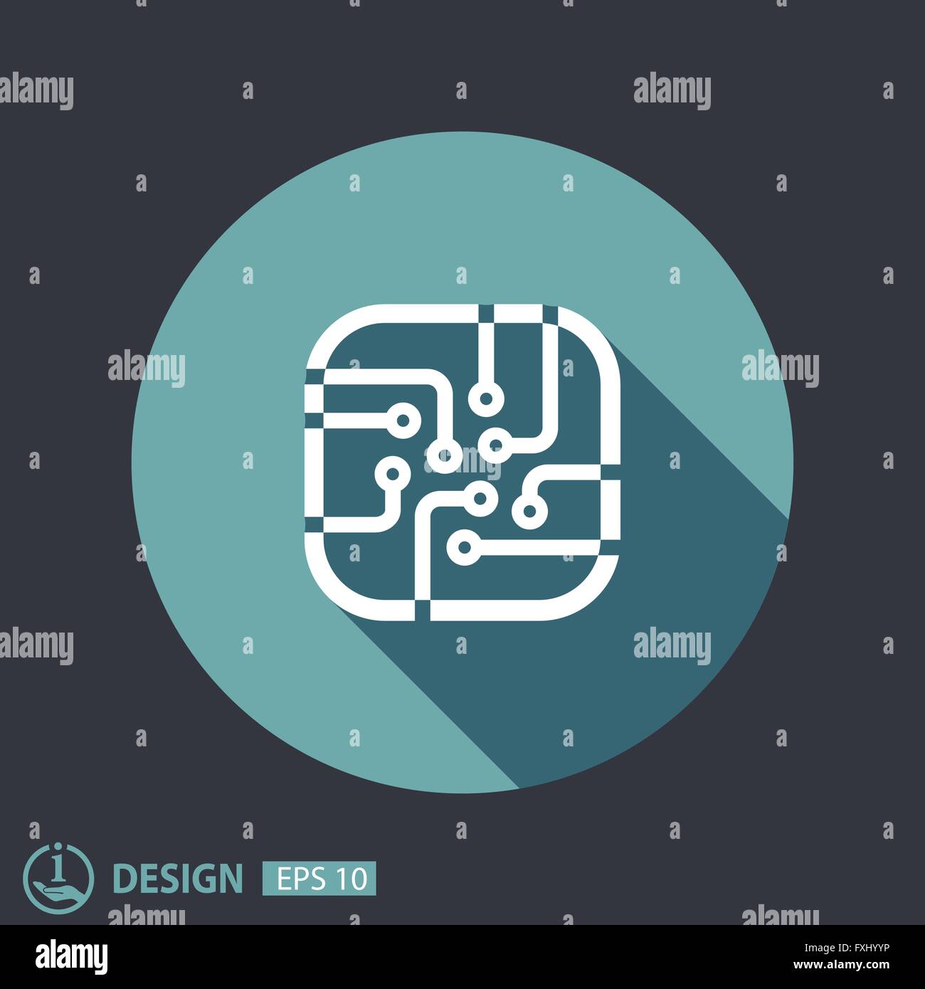 Pictograph of circuit board Stock Vector Image & Art - Alamy