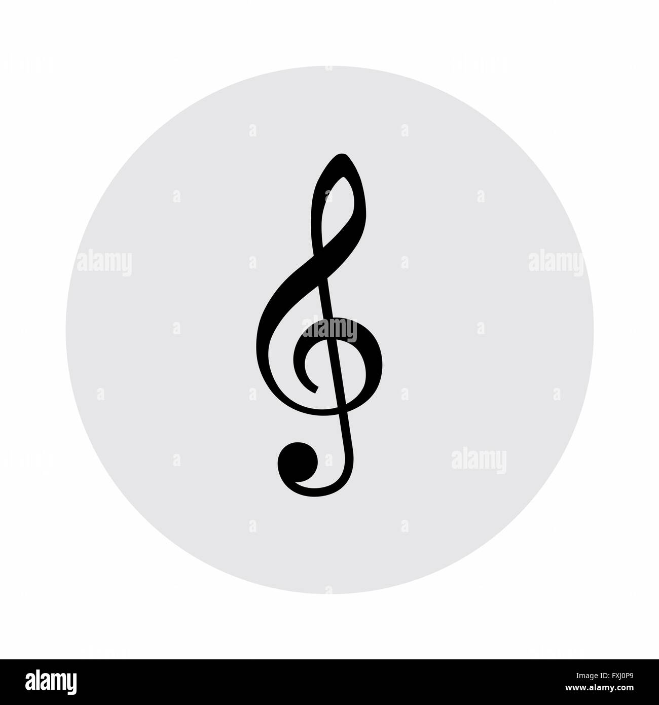Pictograph of music key Stock Vector Image & Art - Alamy