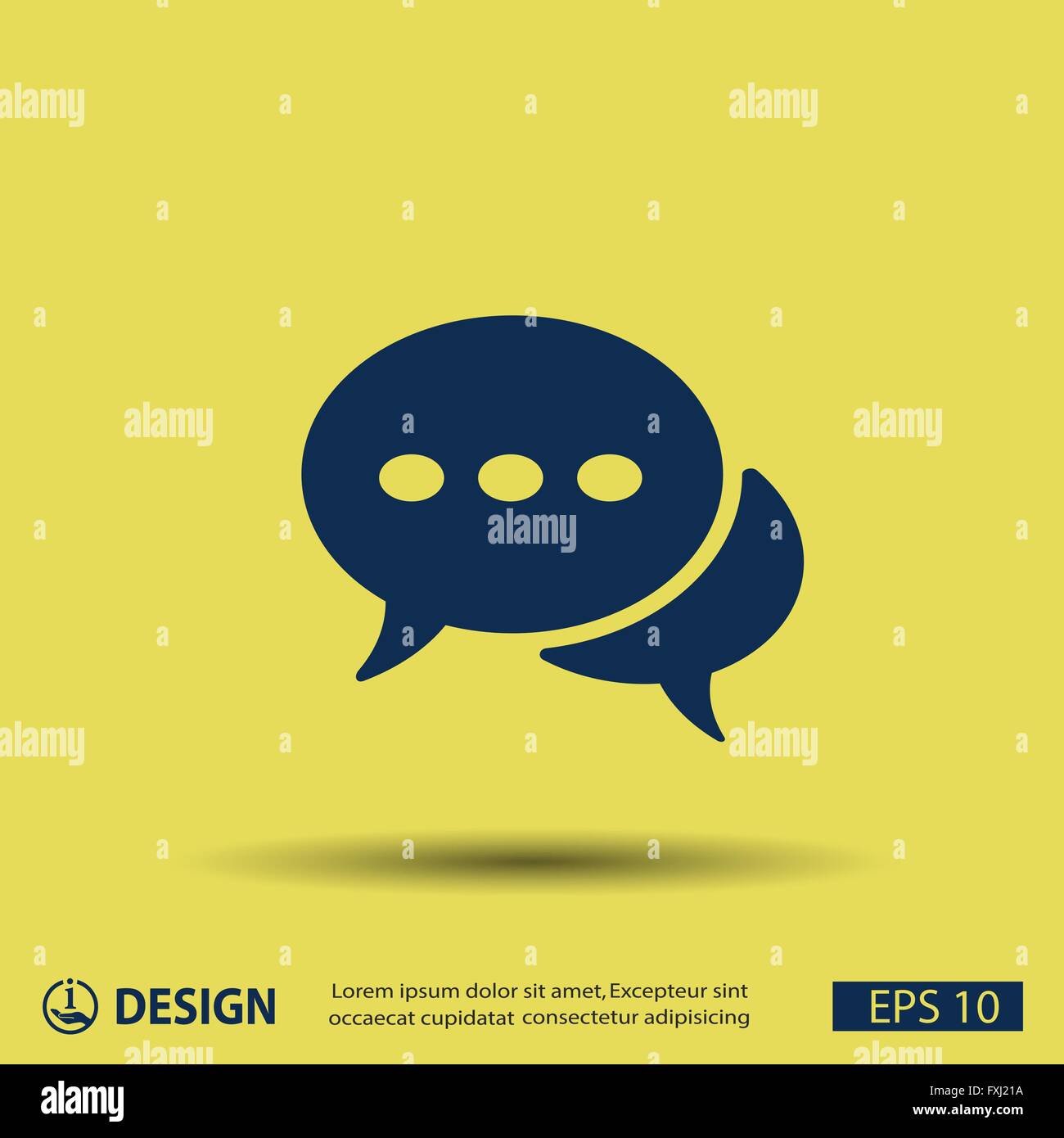 Pictograph of message or chat Stock Vector Image & Art - Alamy