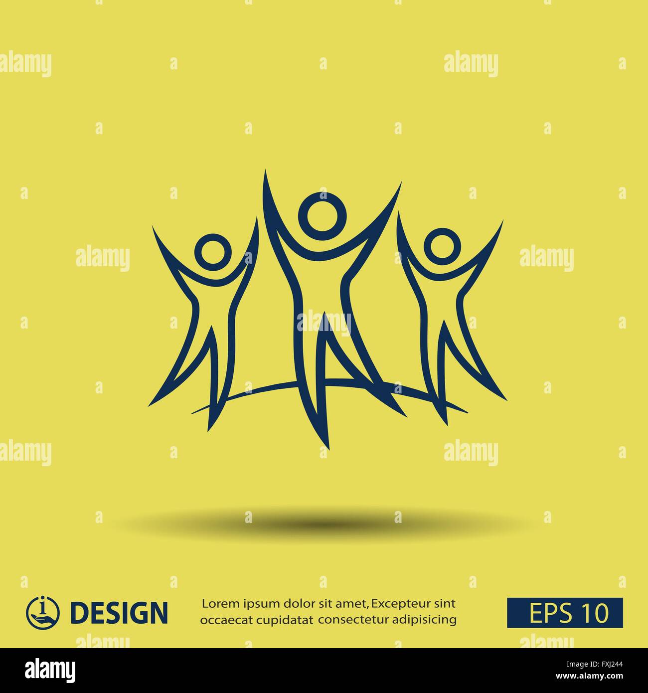 Pictograph of success team Stock Vector Image & Art - Alamy