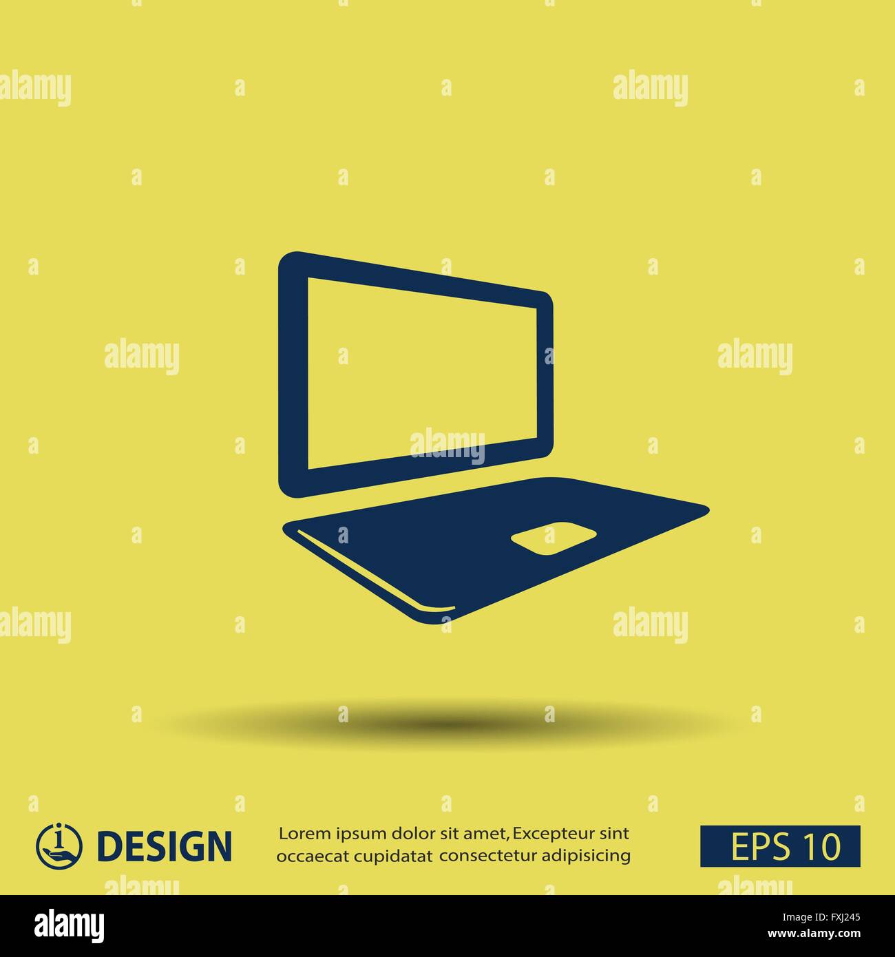 Pictograph of computer Stock Vector Image & Art - Alamy