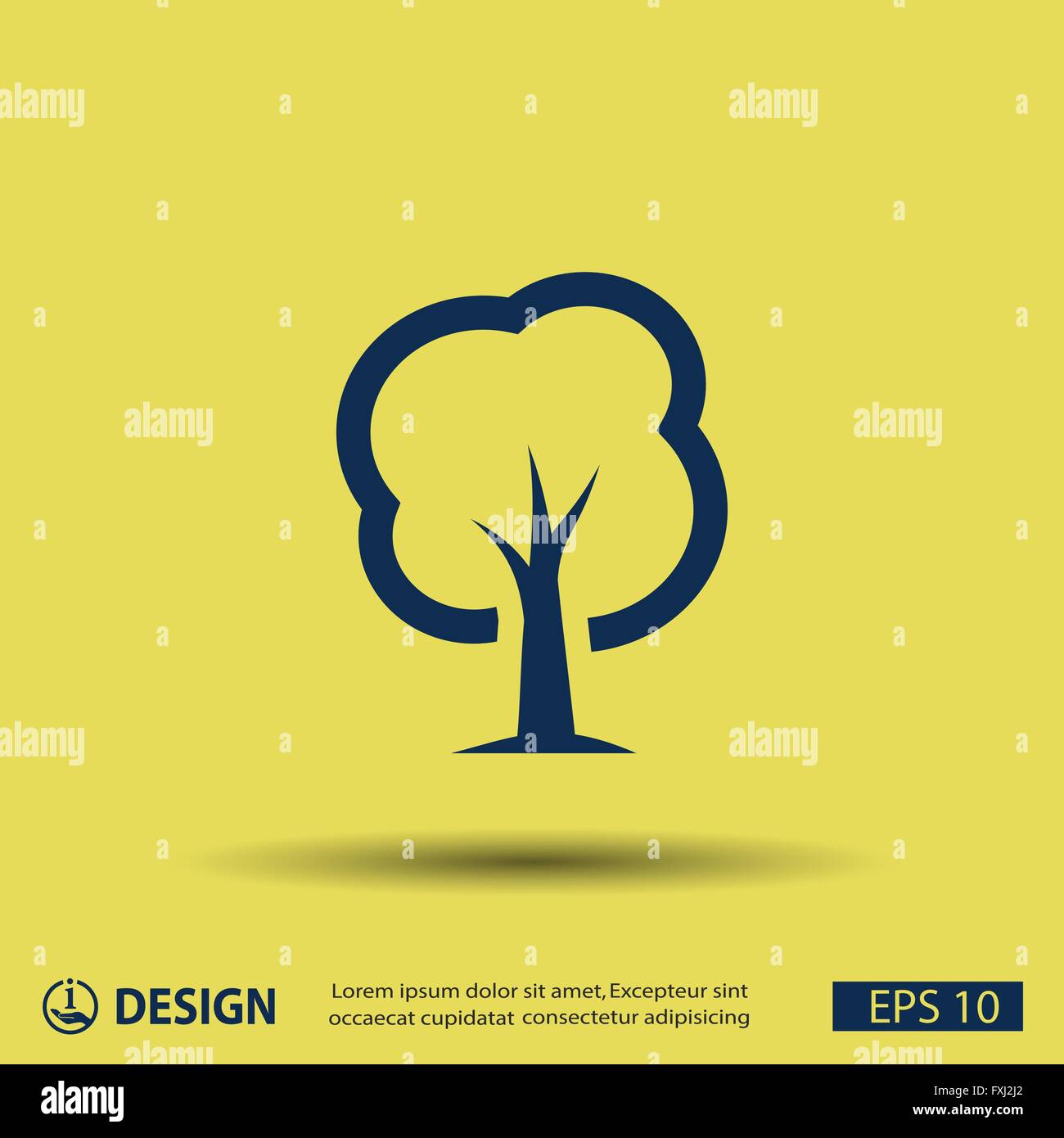 Pictograph of tree Stock Vector Image & Art - Alamy