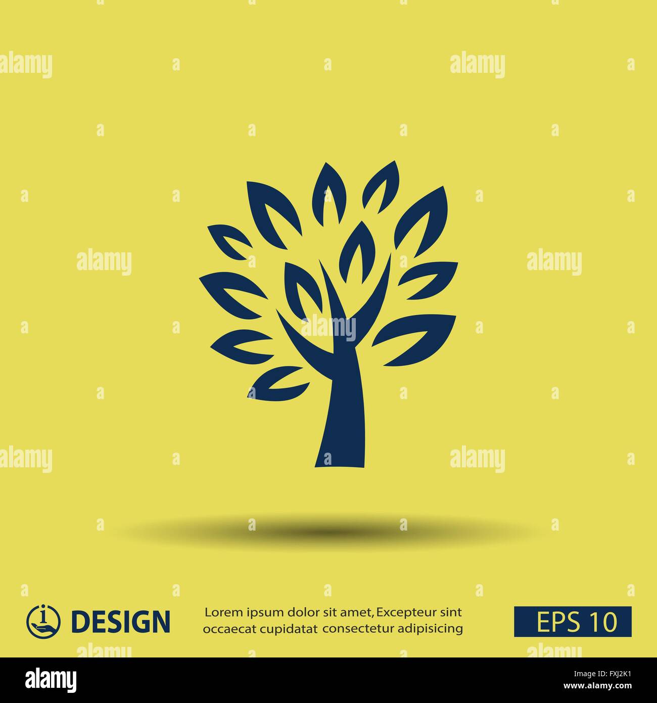 Pictograph of tree Stock Vector Image & Art - Alamy