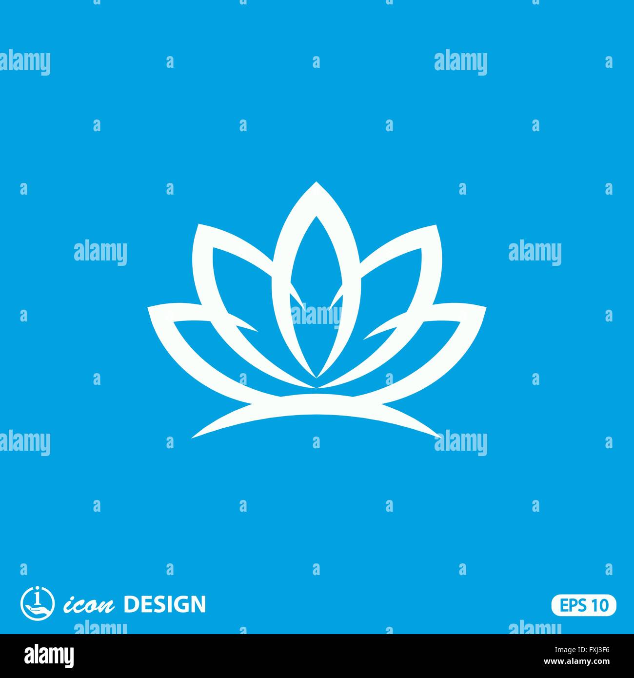 Pictograph of lotus Stock Vector Image & Art - Alamy