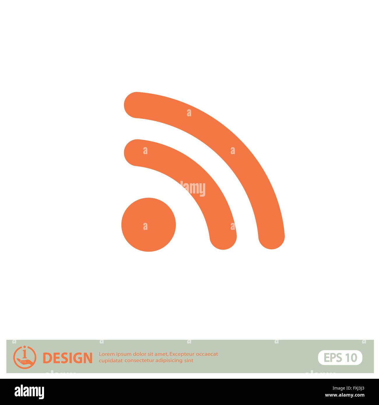 Pictograph of RSS Stock Vector Image & Art - Alamy