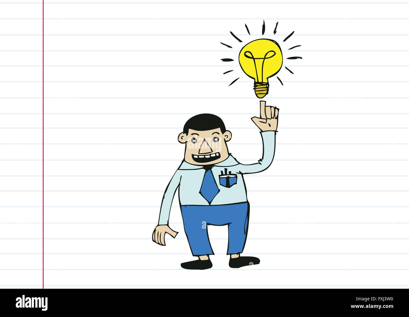 Cartoon man thinking style illustration Stock Vector Image & Art - Alamy