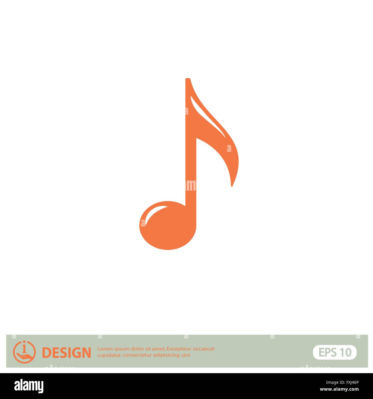 Pictograph of music note Stock Vector Image & Art - Alamy