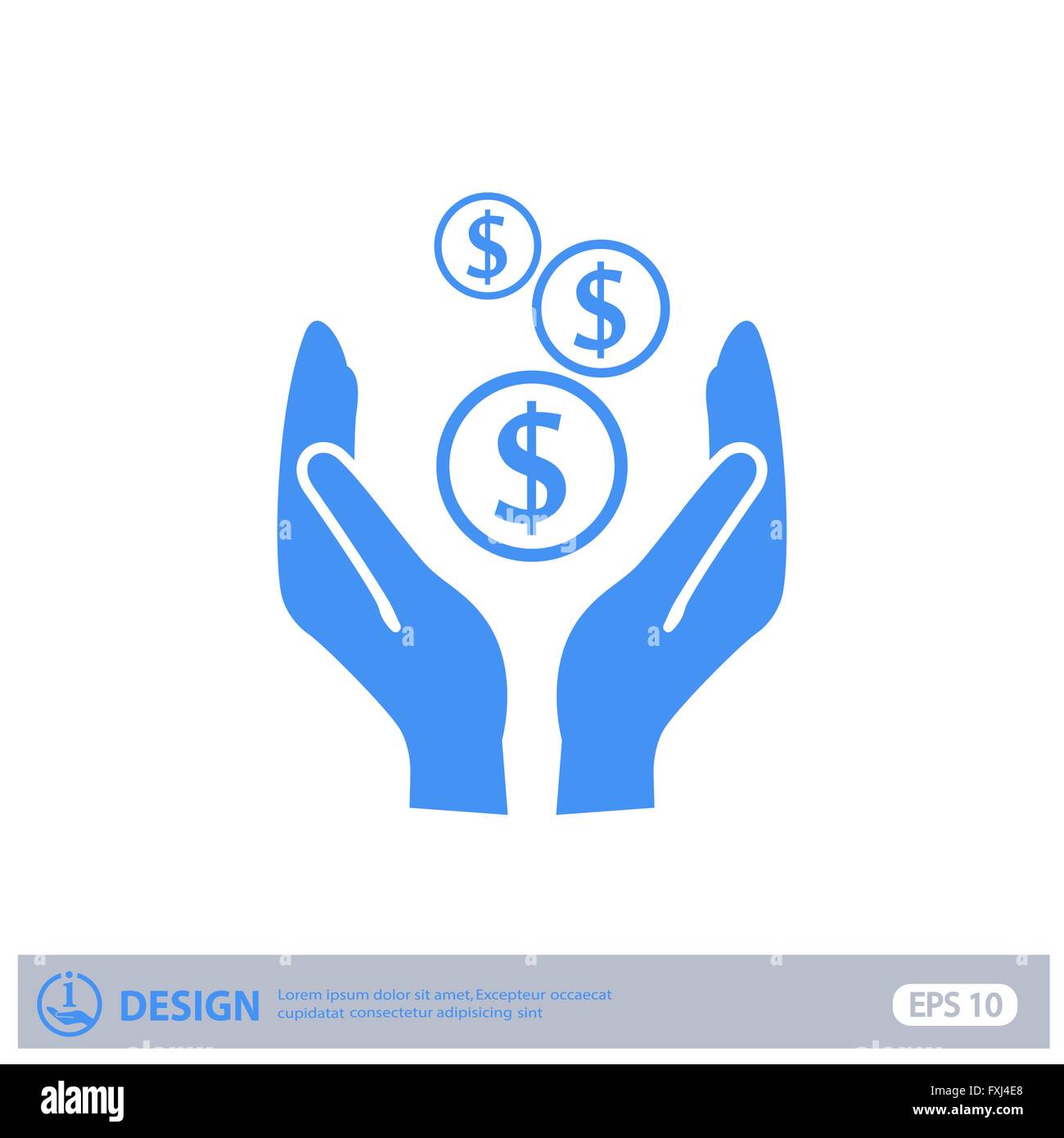 Pictograph of money in hand Stock Vector Image & Art - Alamy