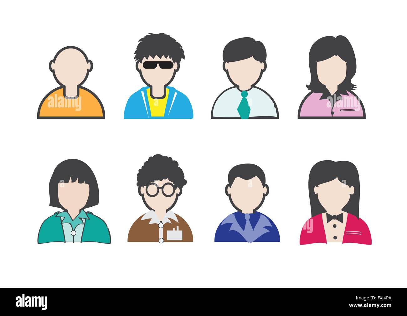 set of people icons Stock Vector Image & Art - Alamy